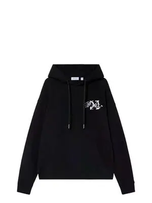 OFF-WHITE Off-White Logo Print Drawstring Hoodie