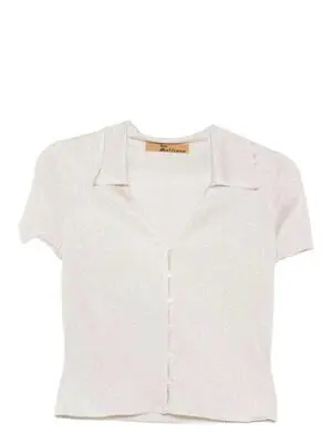 John Galliano 2000s Short-sleeve Cardigan - Neutrals