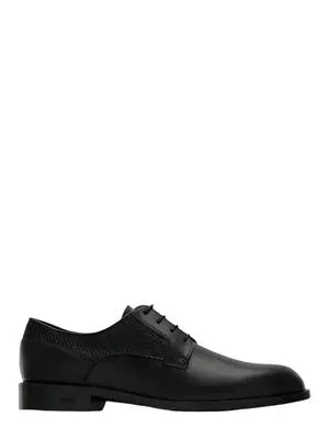 BOSS BOSS Micro-pattern Leather Derby Shoes