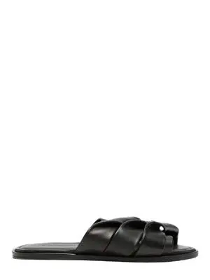 JW Anderson Padded Crossover Sandals - Black