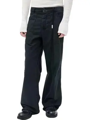 ANN DEMEULEMEESTER Monder Drawstring Trousers - Black