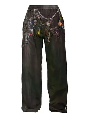 DOUBLET Embroidered Track Pants - Grey
