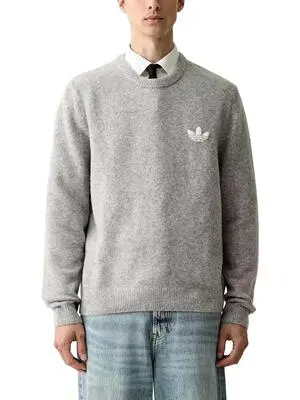 Adidas Trefoil Essentials Knit Sweater - Grey
