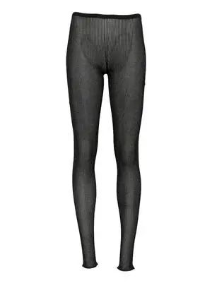 DONDUP Glitter-effect Ribbed Leggings - Black