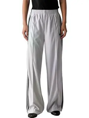 Adidas 3-stripes Wide Leg Track Pants - Grey
