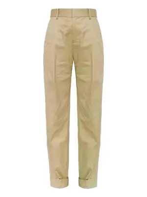 Dsquared2 Twill Weave Creased Trousers - Neutrals