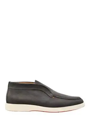 Santoni Slip-on Suede Boots - Grey