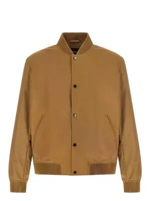 BOSS Water-repellent Jacket With Monogram-patterned Sleeves - Neutrals