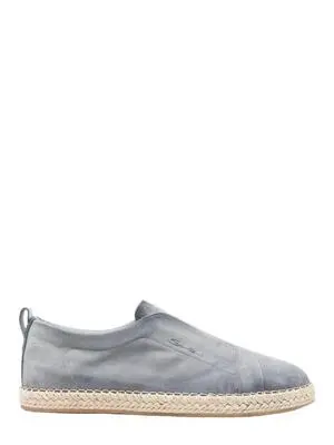 Santoni Suede Espadrilles - Blue
