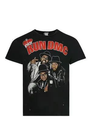 MadeWorn Run Dmc Print T-shirt - Black