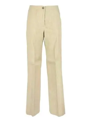 Seventy Elasticated-waistband Pressed-crease Trousers - Neutrals