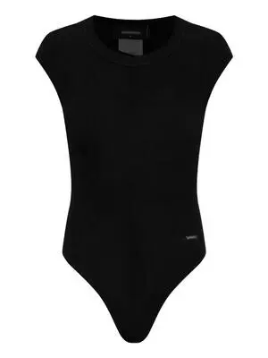 Dsquared2 Ribbed Knit Bodysuit - Black