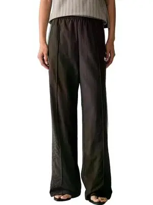 Adidas Floral Gfx Firebird Wide Leg Track Pants - Brown