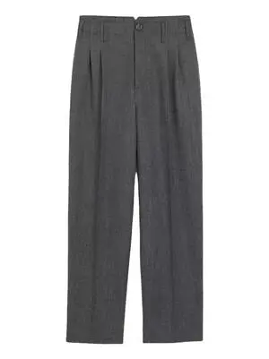 AMI Paris Two-pleats Wool Trousers - Grey