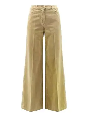 Aspesi Velvet Wide-leg Trousers - Neutrals