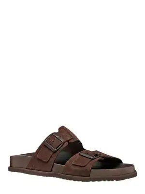 Geox Parnaiba Buckle-fastening Leather Sandals - Brown