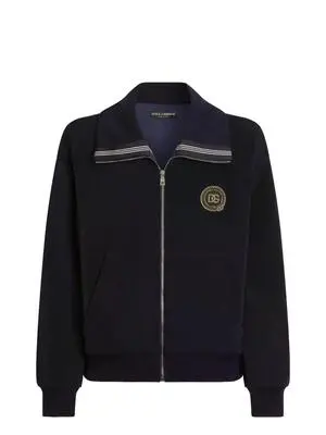 Dolce & Gabbana Jersey Sweatshirt With Patch - Blue