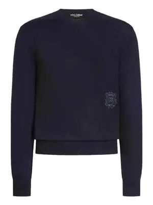 Dolce & Gabbana Virgin Wool Pullover - Blue