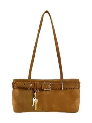 OSOI Braided Buckled Shoulder Bag - Brown