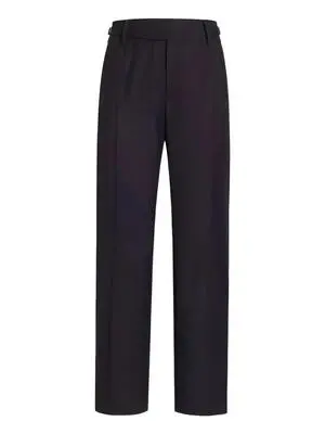 Dolce & Gabbana Virgin Wool Tailored Trousers - Blue