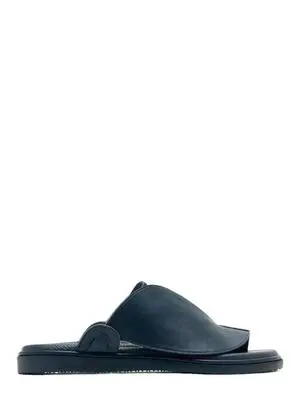 FORSA Suede Panel Sandals - Blue