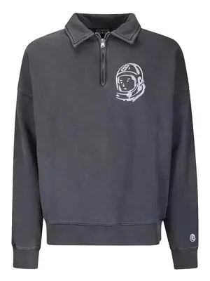 BILLIONAIRE BOYS CLUB Arch Logo Quarter-zip Polo Shirt - Black