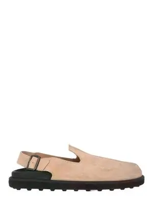 TOD'S Buckled Slingback Mules - Neutrals