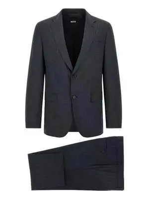 BOSS Micro-texture Single-breasted Suit - Blue