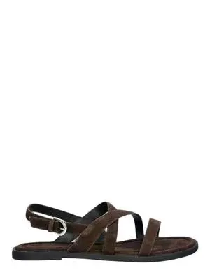 VAGABOND SHOEMAKERS Zaida Crossover-strap Buckled Slingback Sandals - Brown