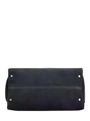 TOD'S Medium Suede Bag With T Timeless Pendant - Blue