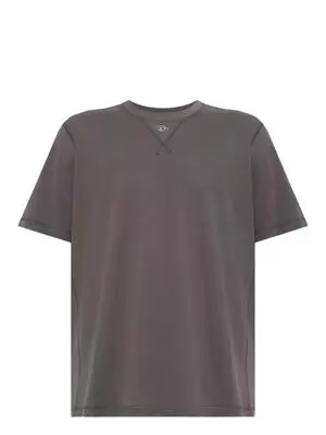 DIESEL® Logo-plaque Topstitched T-shirt - Grey