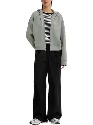 Under Armour Unstoppable Wide-leg Track Pants With Logo Print - Black