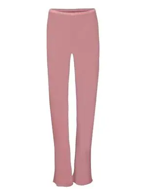 PETER COHEN Peter Cohen Bias-Cut Wide-Leg Trousers Pink