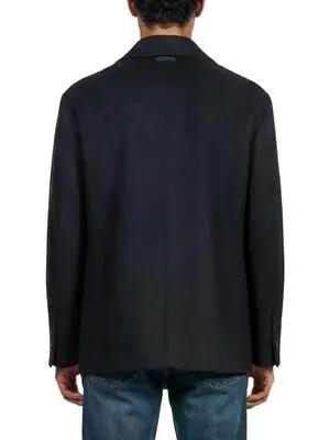 LARDINI Multi-pocket Concealed-fastening Jacket - Black