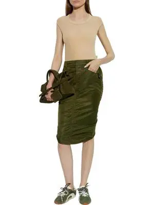 Dsquared2 Logo-appliqué Ribbed Bodysuit - Neutrals