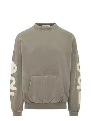 Fear Of God 90s Pigment Dye Cotton Fleece Sweatshirt - Grey