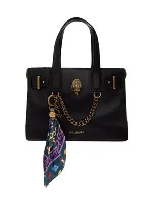Kurt Geiger Kurt Geiger London Small Sloane Leather Tote Bag Black