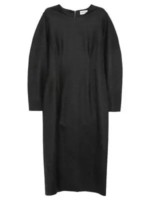 P.a.r.o.s.h Crew-neck Midi Dress - Grey
