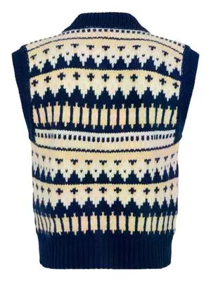 Dsquared2 Hybrid Jacquard Vest - Blue