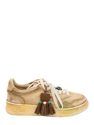 AUTRY Beaded Tassel Sneakers - Neutrals
