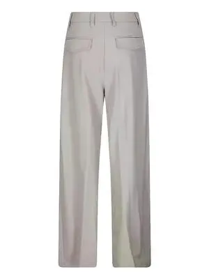 THELATEST Pleated Tailored Trousers - Neutrals