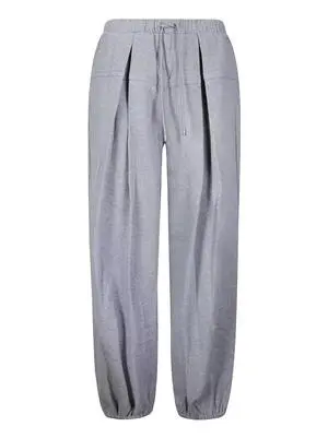 Sportmax Drawstring Track Pants - Grey