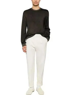 Emporio Armani Ribbed-trim Wool Sweater - Green