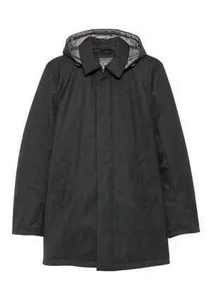 Herno Hooded Padded Coat - Grey