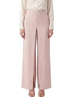 DI STAVNITSER Wide Leg Pants With Slits - Pink