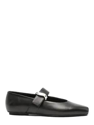 Emporio Armani Mary Jane Ballet Flats - Black