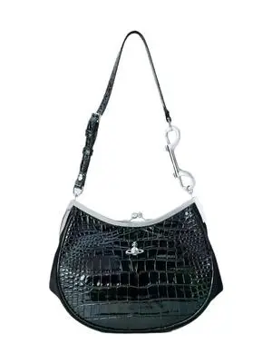 VIVIENNE WESTWOOD Leather Clutch Bag - Black
