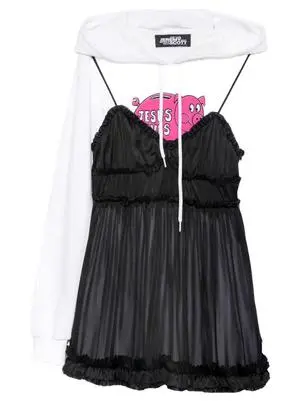 Jeremy Scott Ruffled Layered Mini Dress - White