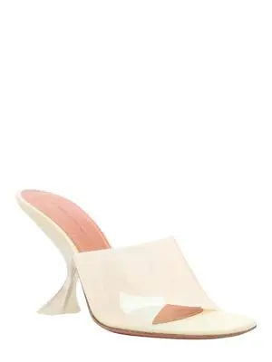 Amina Muaddi Taylor Transparent Mules - Neutrals