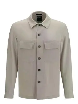 Zegna Button-up Cashmere Overshirt - Neutrals